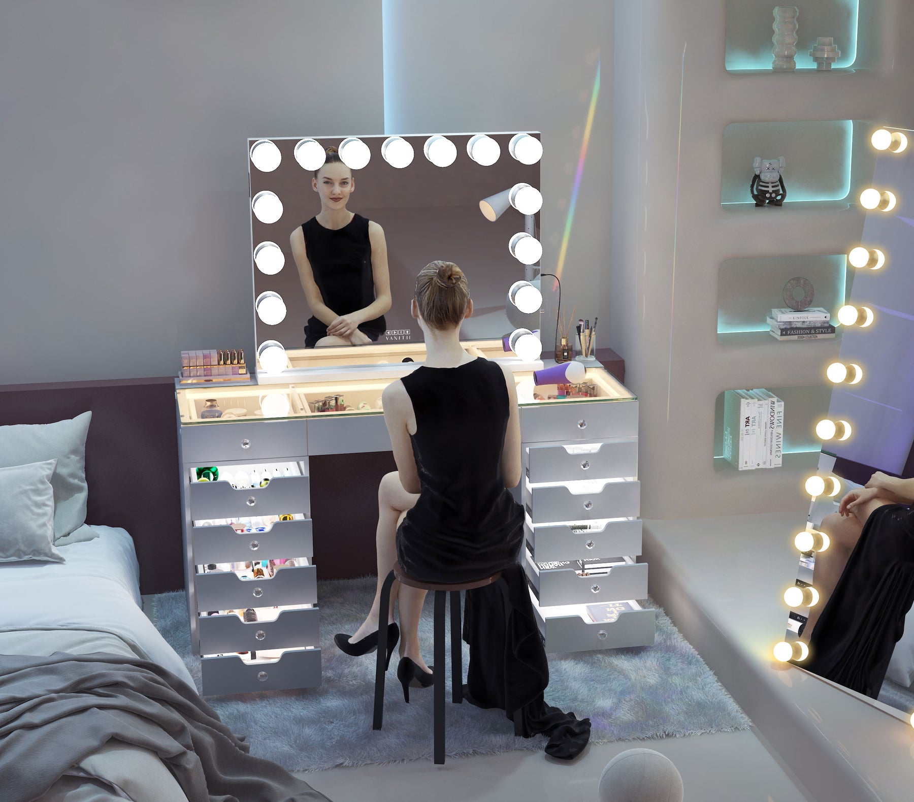 Vanity Mirror & Table - Vanity Mirror & Desk Distributor - VANITII